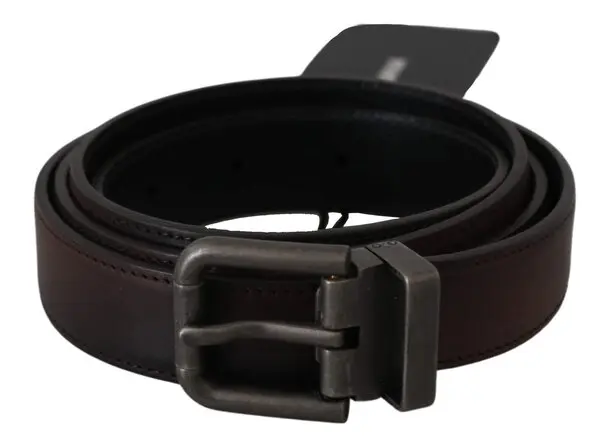 Dolce & Gabbana Leather Belt With Buckle - Brown