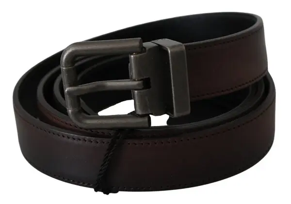 Dolce & Gabbana Leather Belt With Buckle - Brown