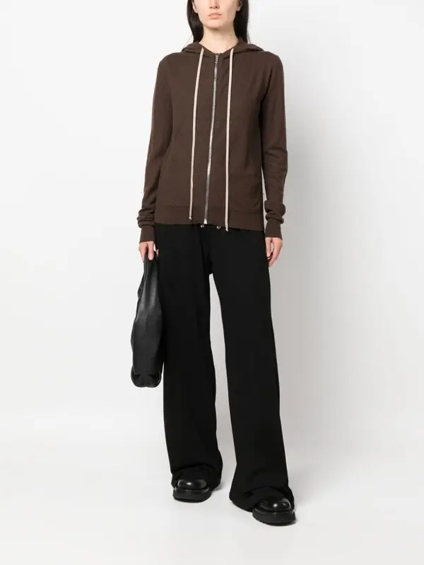 Rick Owens Zip-up Cashmere Hoodie