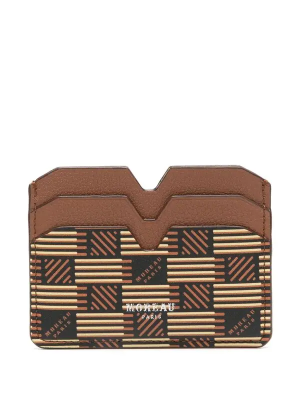 Moreau Logo-stamp Leather Card Holder