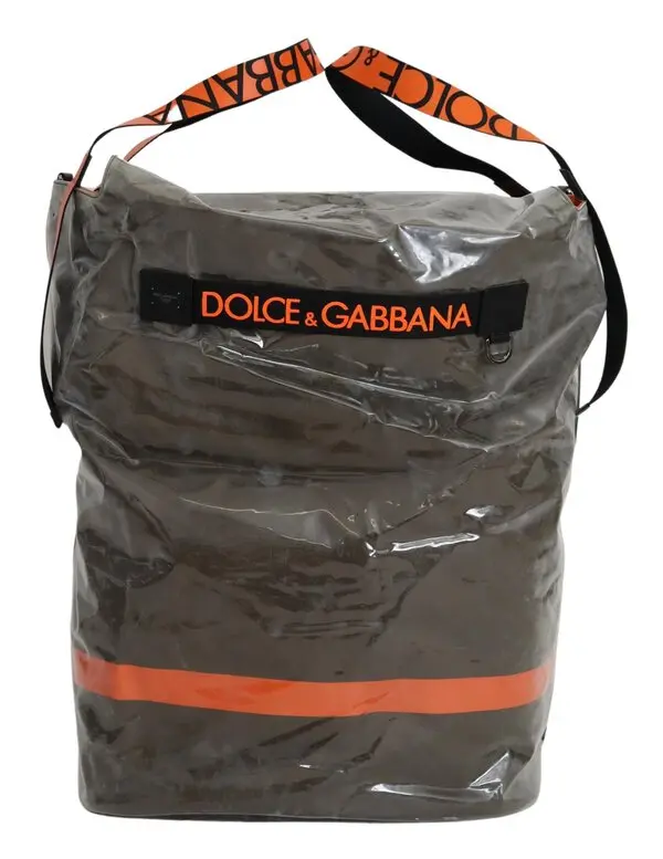Dolce & Gabbana Large Fabric Shopping Tote - Green
