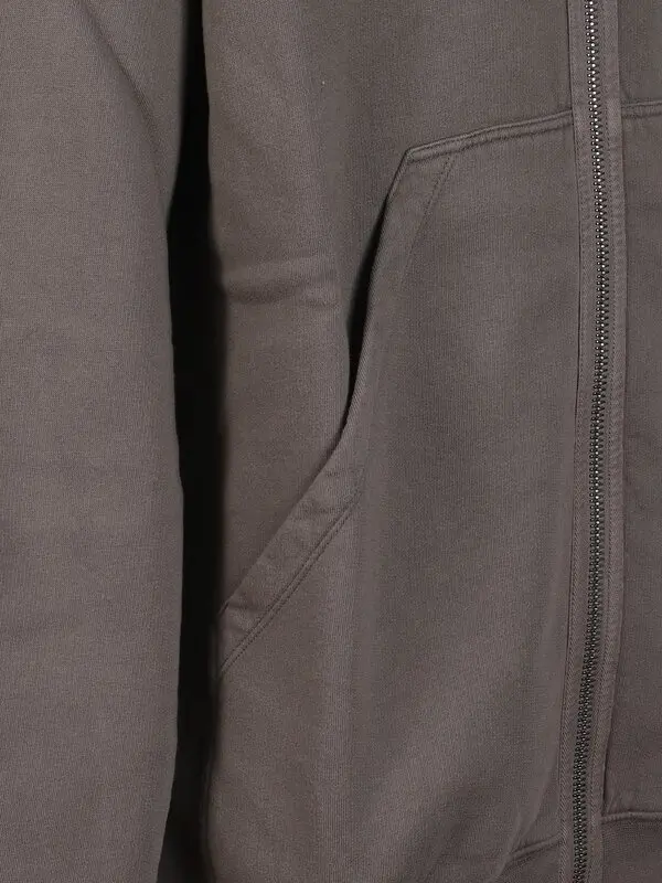 Rick Owens Hoodie With Zip - Grey