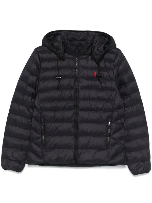 Polo Ralph Lauren Down Jacket With Hood - Black