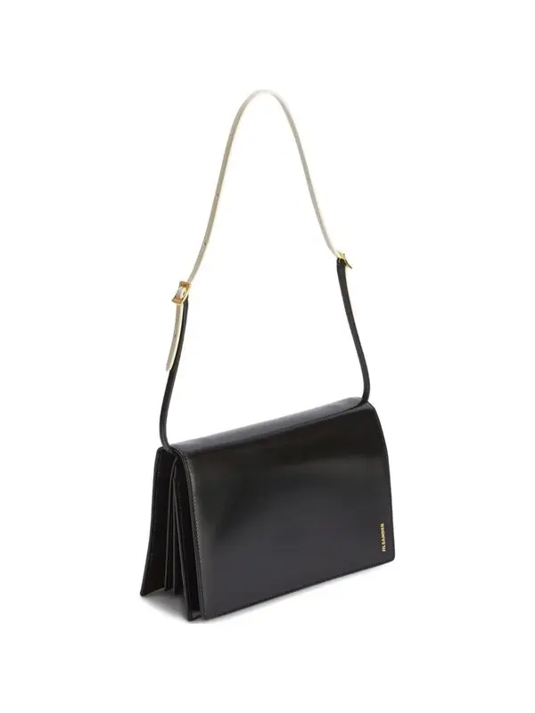 JIL SANDER Small Leather Crossbody Bag - Black