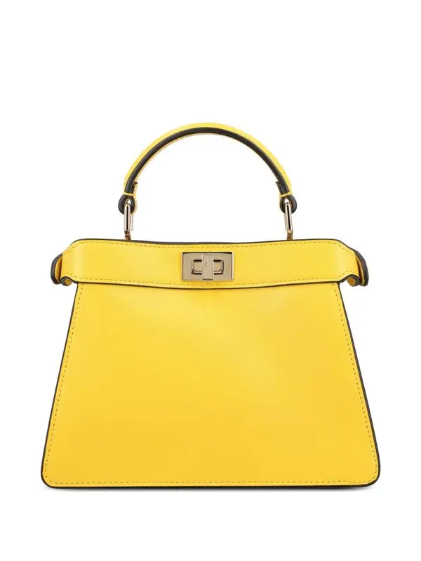 Fendi Peekaboo Iseeu Petite Leather Handbag - Yellow