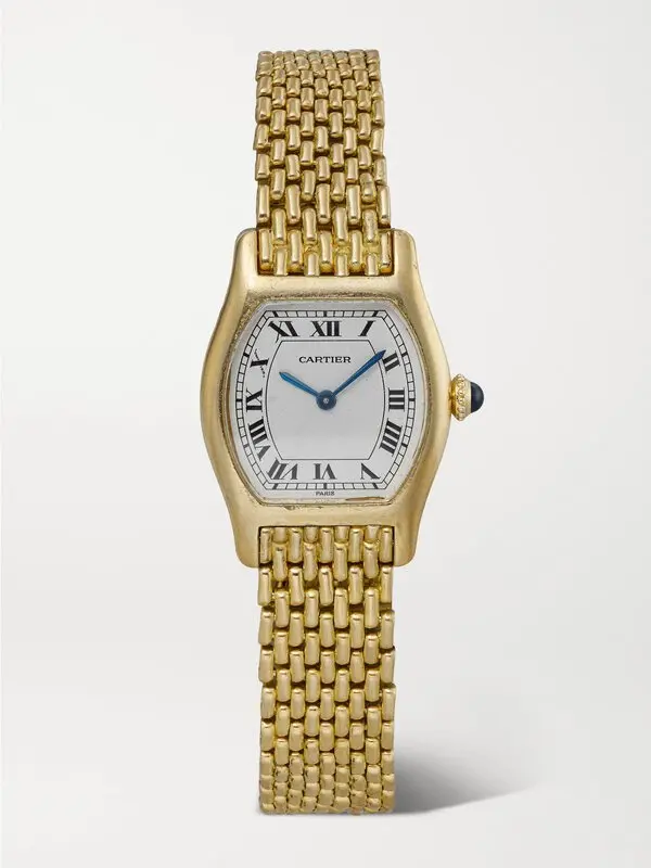 STEPHANIE WINDSOR Vintage 1980s Tortue 24mm 18-karat Watch - Gold