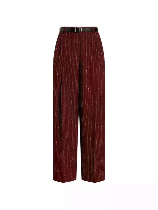 Dolce & Gabbana Pinstripe Trousers - Red
