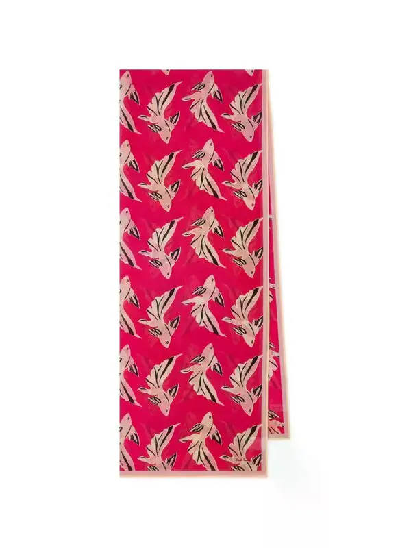 Paul Smith Le Peche Fish Scarf - Pink