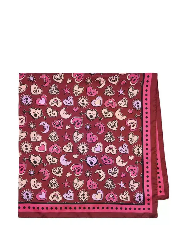 Paul Smith Heart-print Scarf