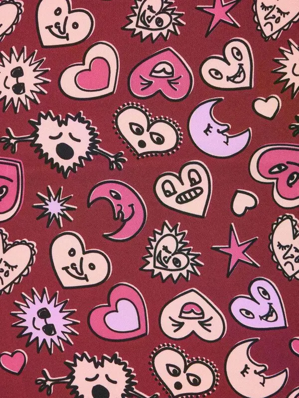 Paul Smith Heart-print Scarf