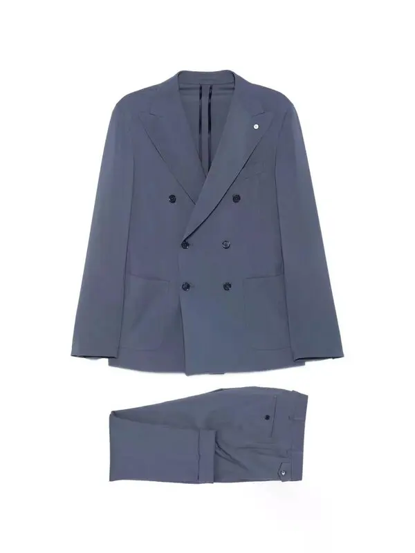 LUIGI BIANCHI MANTOVA Double-breasted Peak-lapel Suit