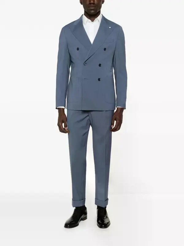 LUIGI BIANCHI MANTOVA Double-breasted Peak-lapel Suit