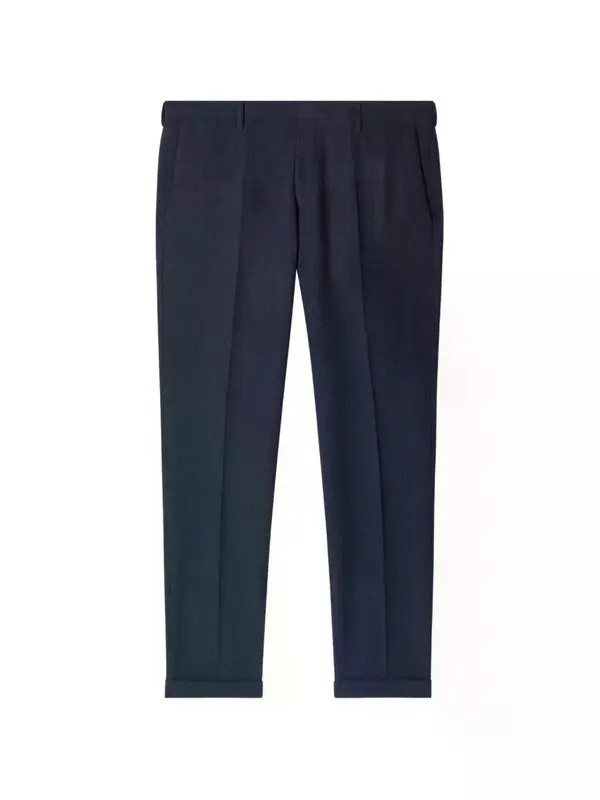 Paul Smith Seersucker Tailored Trousers - Blue