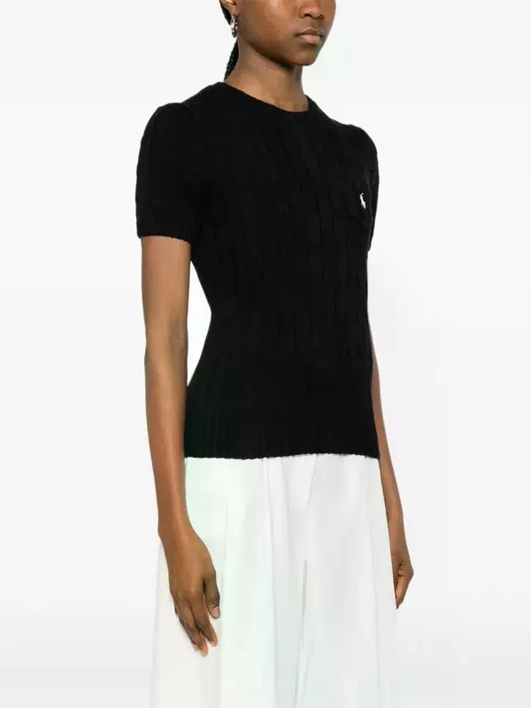 Polo Ralph Lauren Cable-knit Sweater With Embroidered Logo