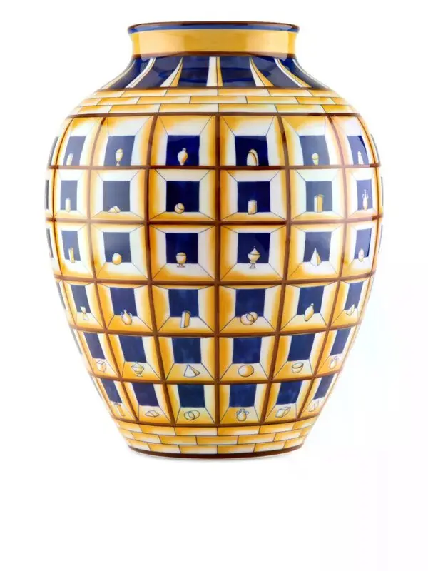 GINORI 1735 Prospettica Orcino Vase - Yellow