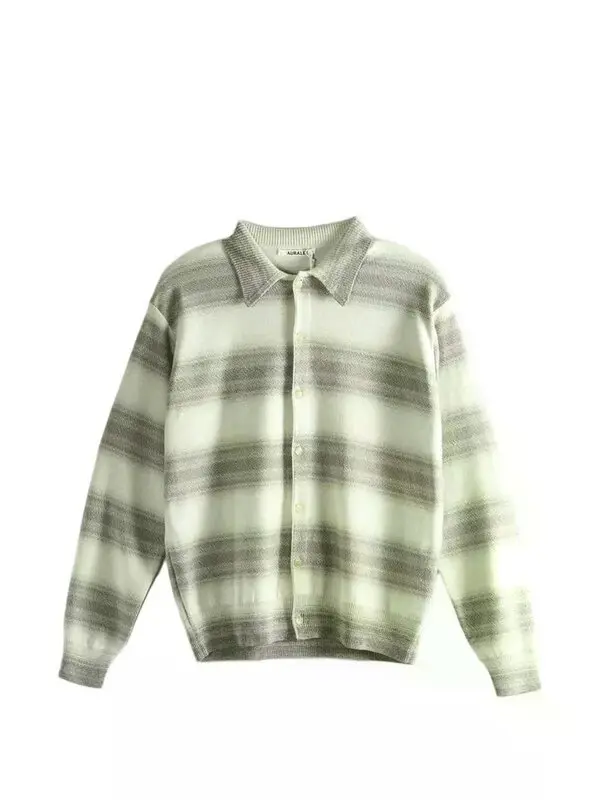 Auralee Striped Cardigan