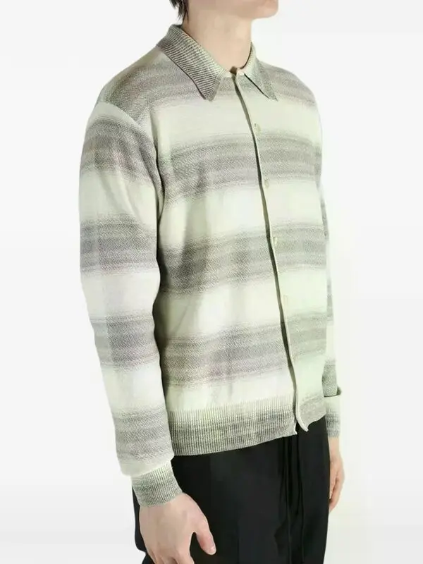 Auralee Striped Cardigan