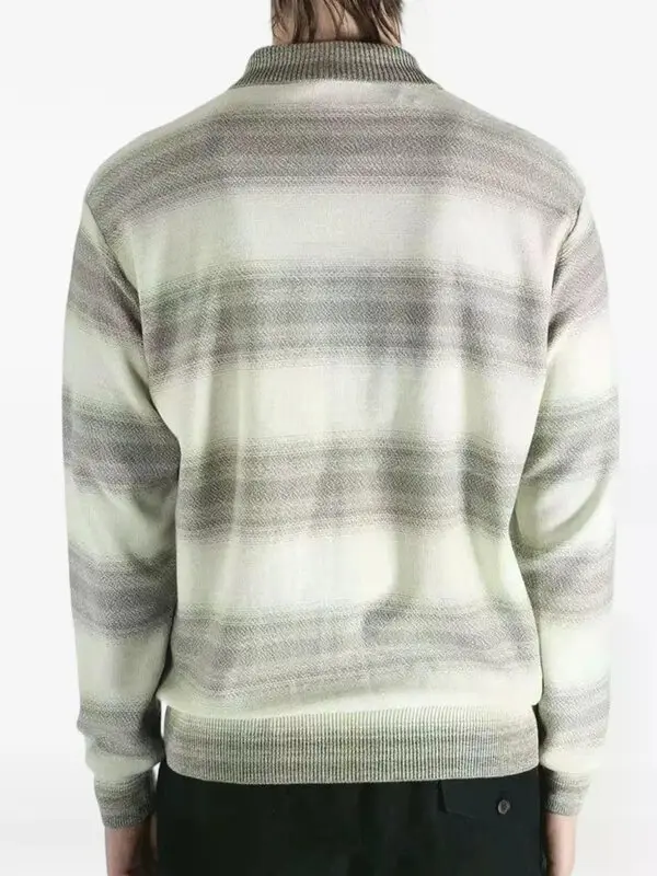 Auralee Striped Cardigan