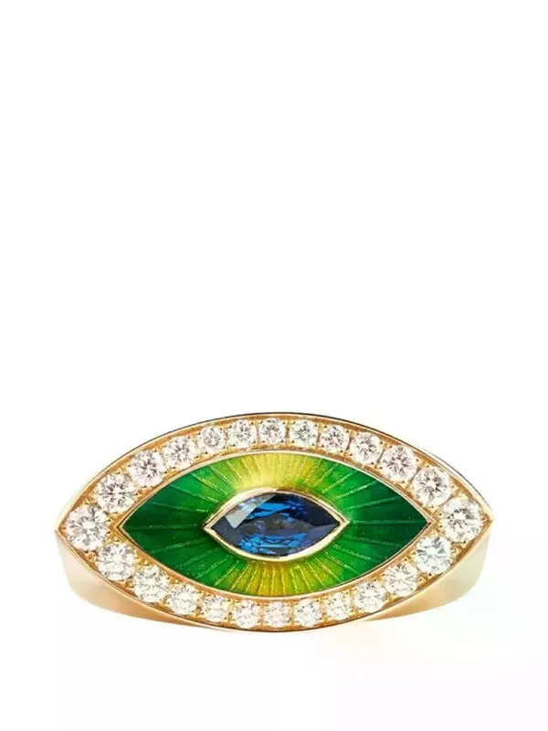 MARIE LICHTENBERG Evil Eye Diamond Ring - Gold
