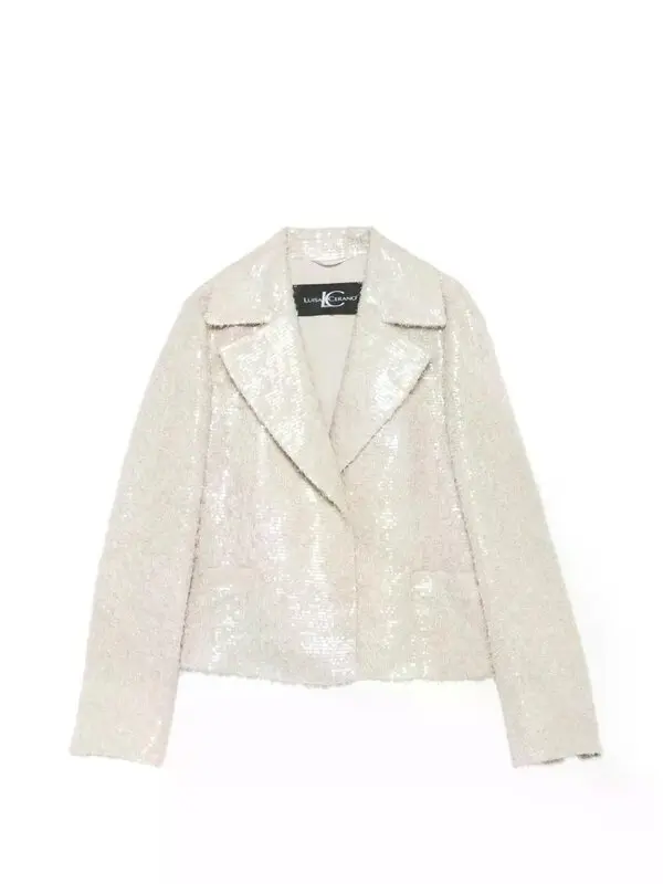 LUISA CERANO Sequin-embellished Jacket - Grey