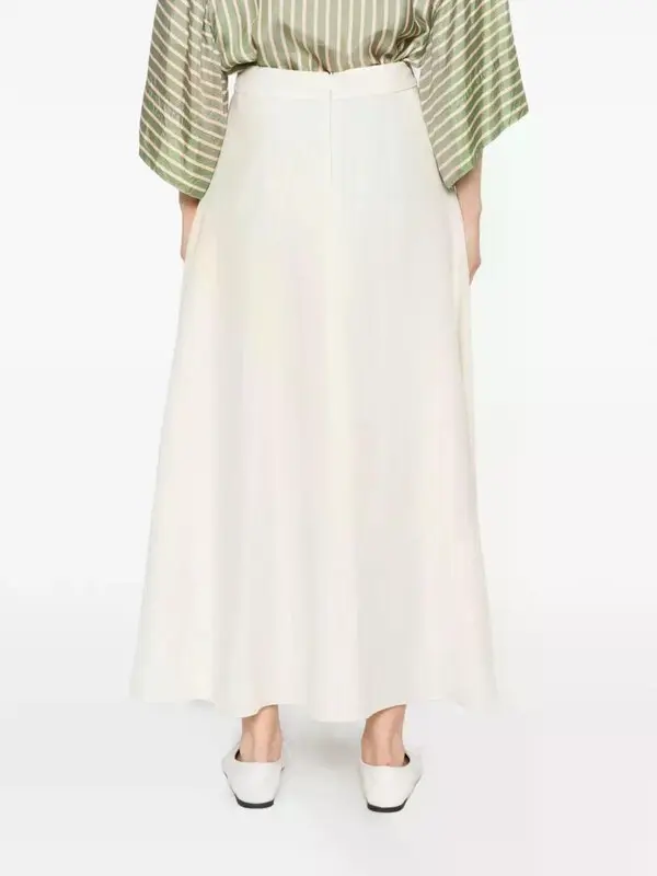 LUISA CERANO Floral-appliqué Mesh Midi Skirt