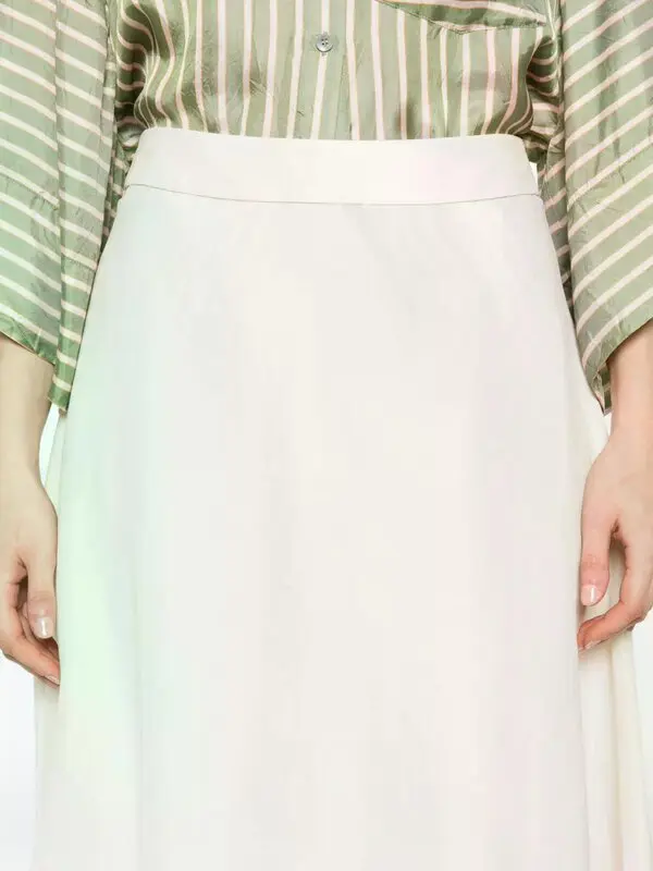 LUISA CERANO Floral-appliqué Mesh Midi Skirt