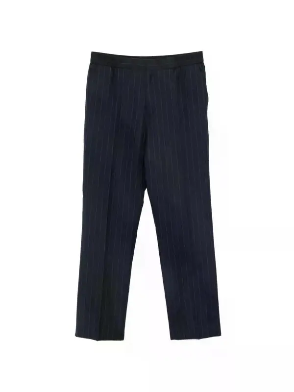 Paul Smith Pinstripe Trousers With Elasticated Waistband - Blue