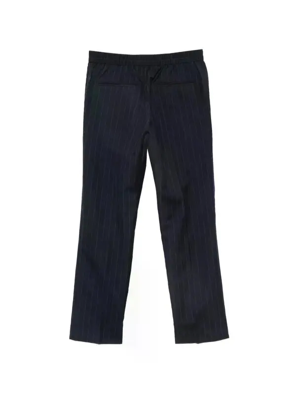 Paul Smith Pinstripe Trousers With Elasticated Waistband - Blue