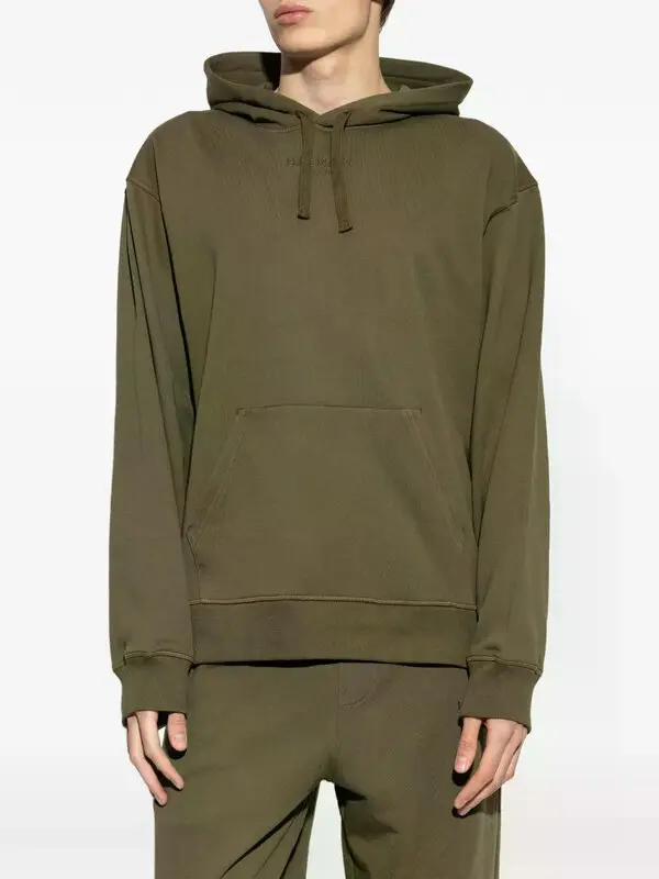 Balmain Logo-embroidered Hoodie