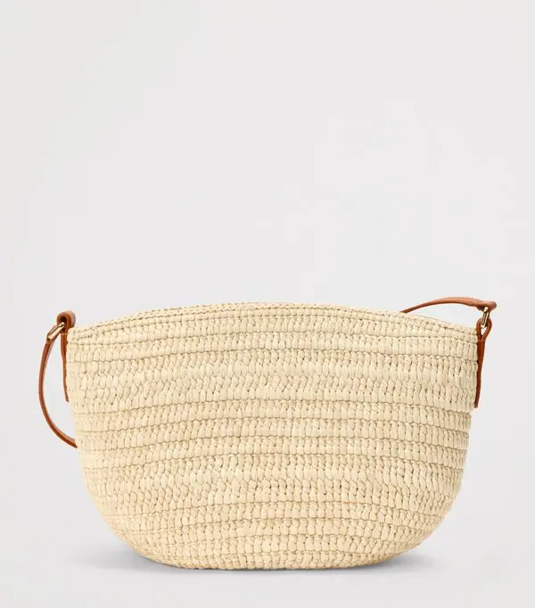 Loewe X Paula’s Ibiza Raffia Eclipse Pochette - Beige