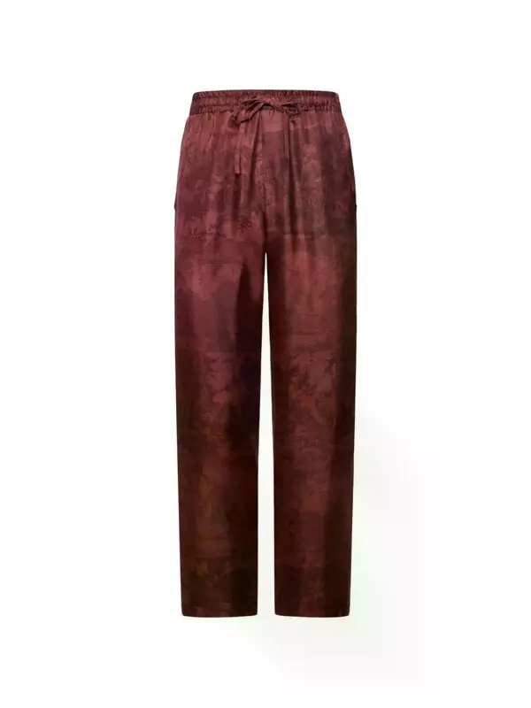 PIERRE-LOUIS MASCIA Landscape Print Drawstring Trousers