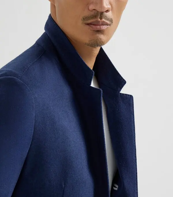 Brunello Cucinelli Cashmere Jersey Blazer - Blue