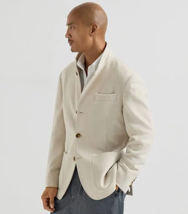 Brunello Cucinelli Water-resistant Cashmere Blazer - Beige