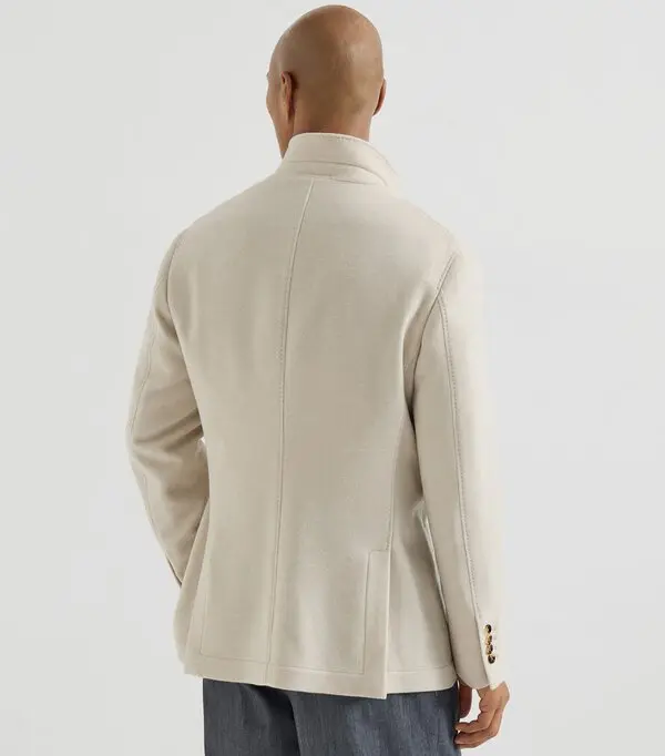 Brunello Cucinelli Water-resistant Cashmere Blazer - Beige