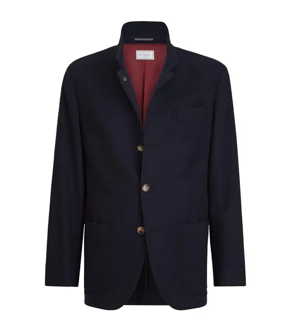 Brunello Cucinelli Water-resistant Cashmere Blazer - Blue