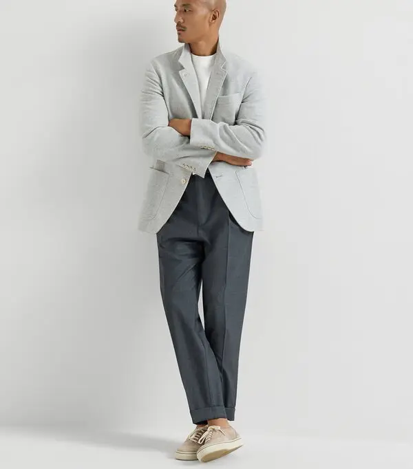 Brunello Cucinelli Water-resistant Cashmere Blazer - Grey