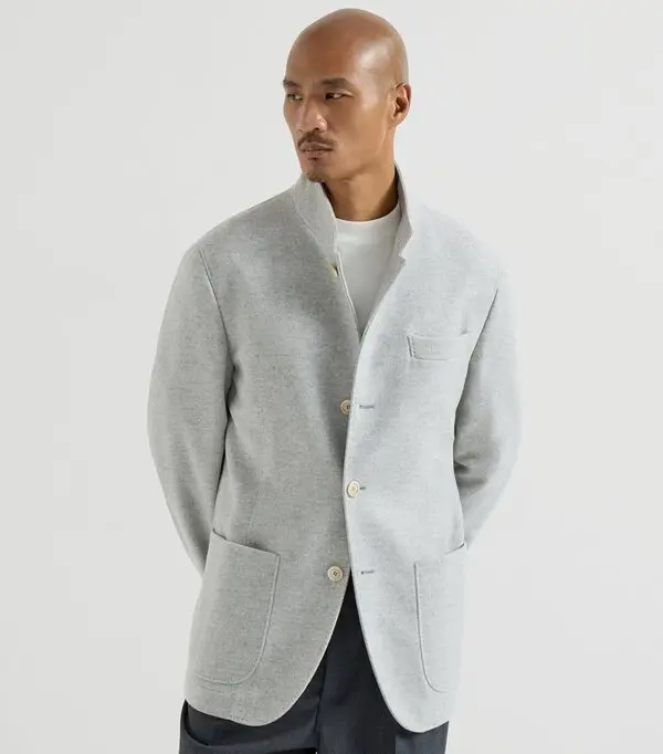 Brunello Cucinelli Water-resistant Cashmere Blazer - Grey