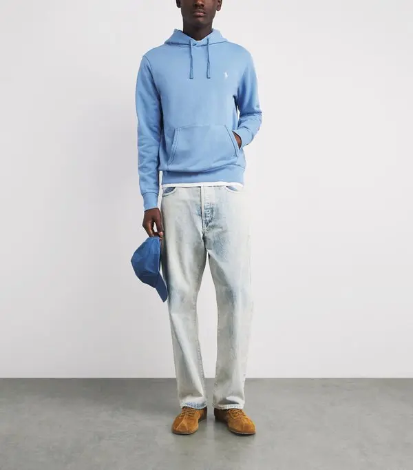 Polo Ralph Lauren Cotton Loopback Fleece Hoodie - Blue