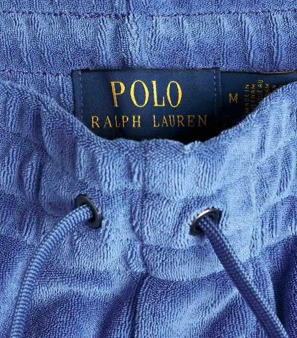Polo Ralph Lauren Cotton Terry Polo Pony Shorts - Blue