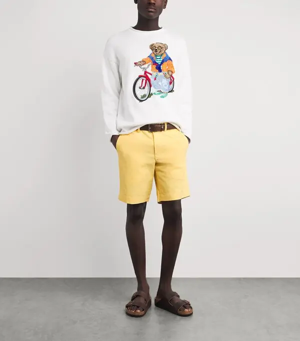 Polo Ralph Lauren Stretch-cotton Bedford Shorts - Yellow
