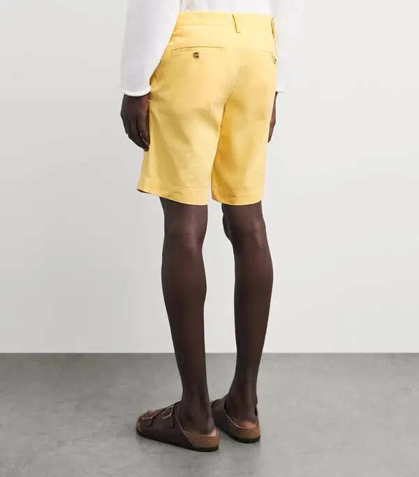 Polo Ralph Lauren Stretch-cotton Bedford Shorts - Yellow