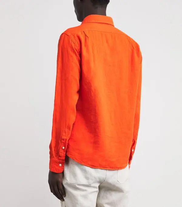 Polo Ralph Lauren Linen Custom-fit Shirt - Orange