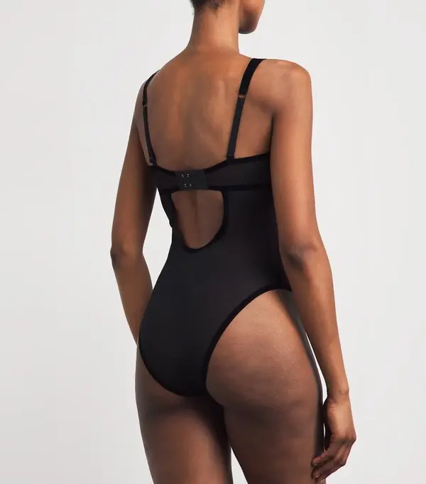 Wolford Sheer Tulle Underwired Bodysuit