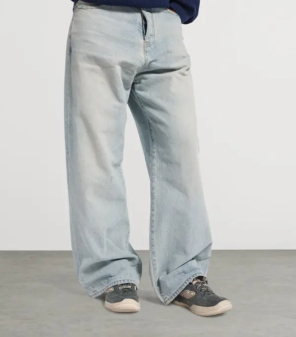Balenciaga Denim Hamptons Sneakers - Blue