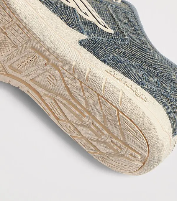 Balenciaga Denim Hamptons Sneakers - Blue