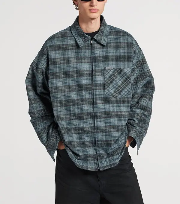 Balenciaga Check Padded Overshirt