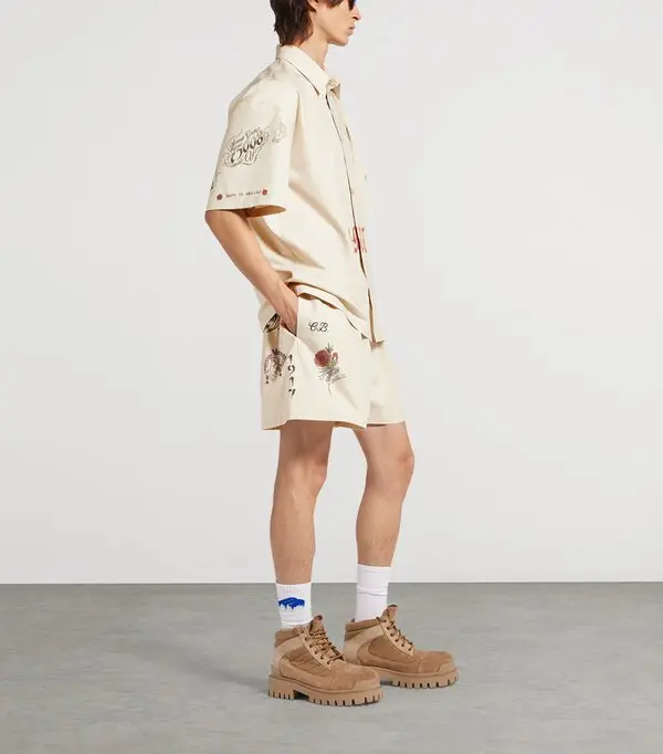 Balenciaga Printed Cotton Shorts