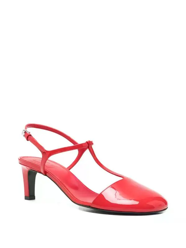 Plan C Patent Leather T-bar Pumps