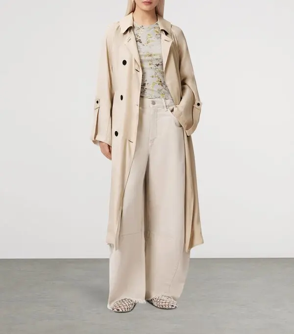 ALLSAINTS Lizie Trench Coat - White