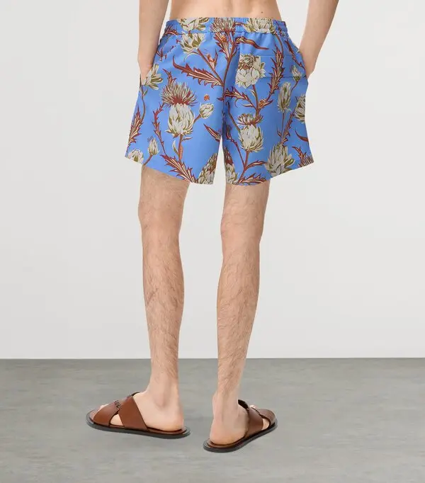 Loewe X Paula’s Ibiza Artichoke Swim Shorts - Blue